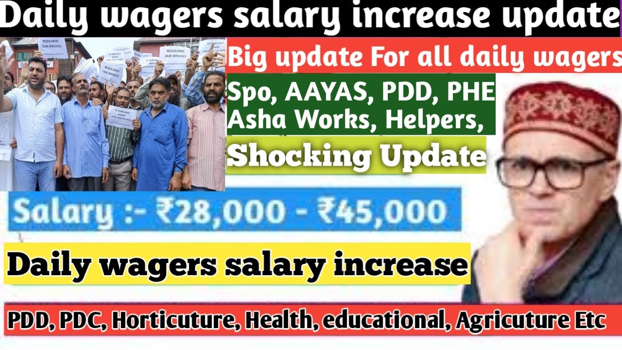 Daily wagers permanent news 2025 || spo salary increase update😮 - YouTube
