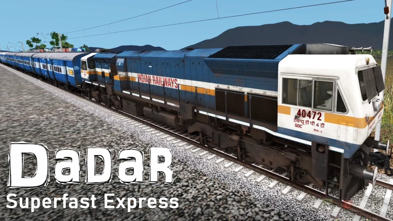 22629 Dadar Super Fast Express | Part - 1 | Train Simulator | Indian ...