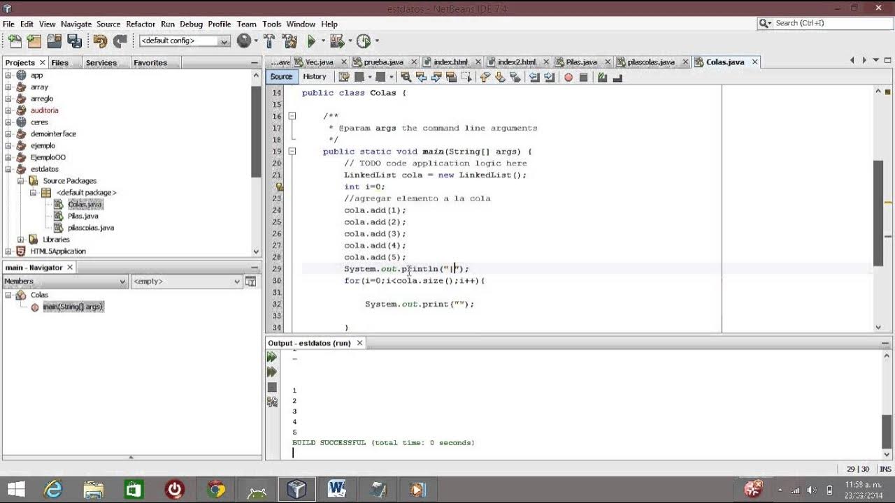 Estructura de Datos Colas en Java - YouTube