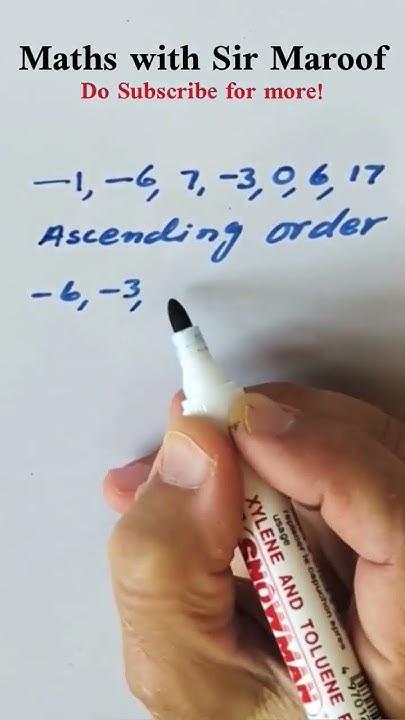 Arrange the following numbers in ascending order #viral #shorts #short ...