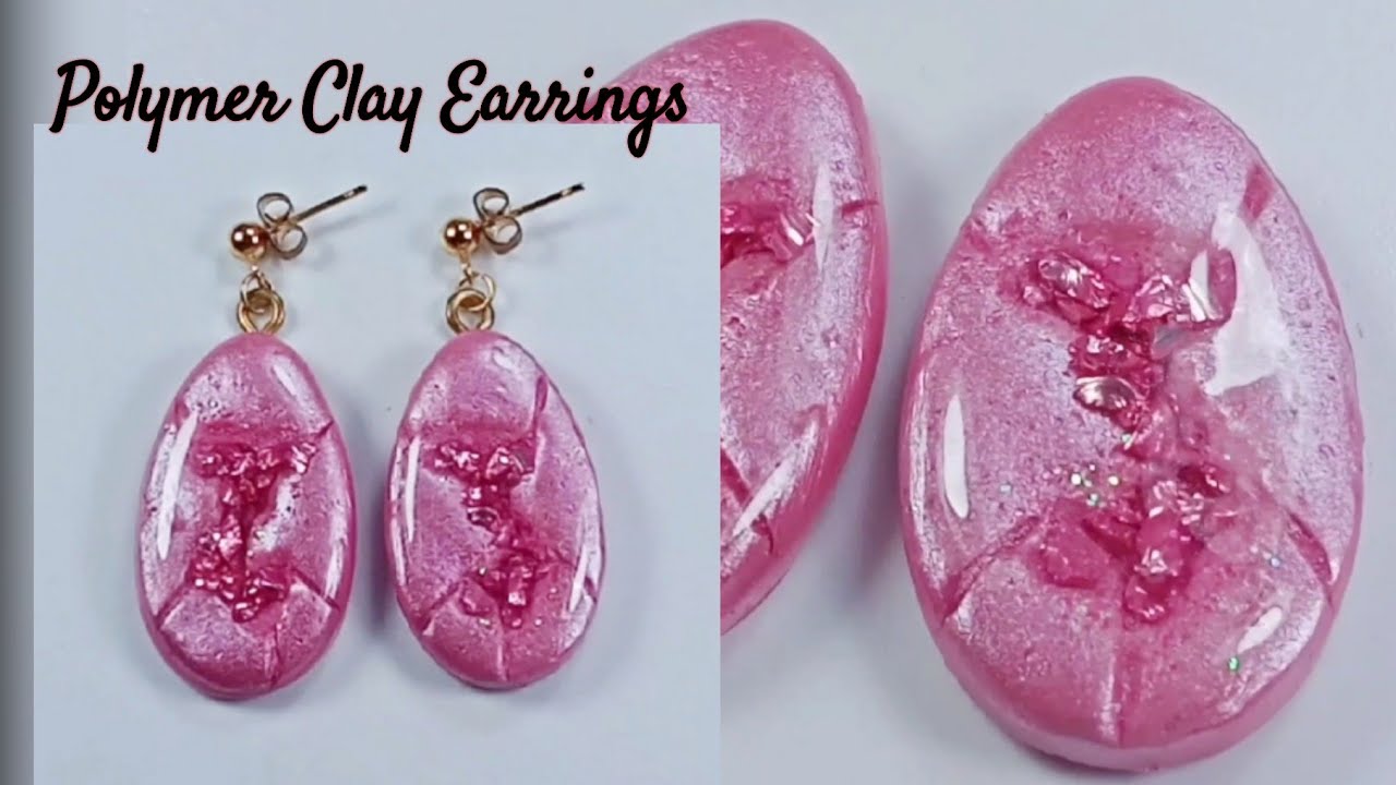 Polymer Clay Earrings Idea and Tutorial for Beginners / LoviCraft - YouTube