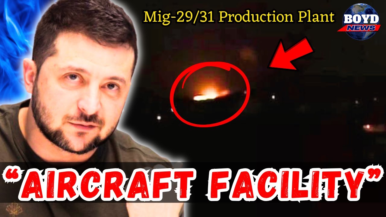 UKRAINIAN DRONES SLAM INTO RUSSIAN FIGHTER JET FACTORY NEAR MOSCOW ...