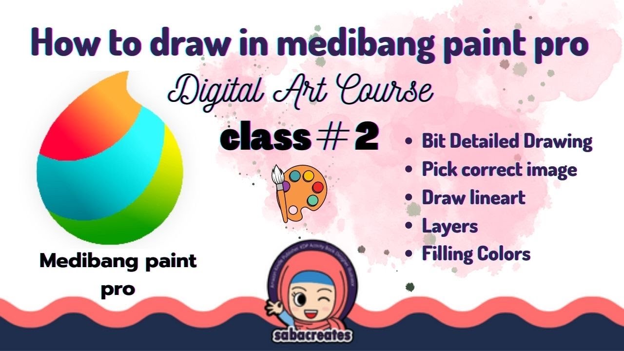 Medibang paint pro class 2 ||How to make Digital Art in medibang paint ...