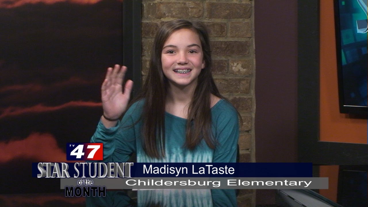 Star Student , Madisyn LaTaste - 12/08/2022 - YouTube