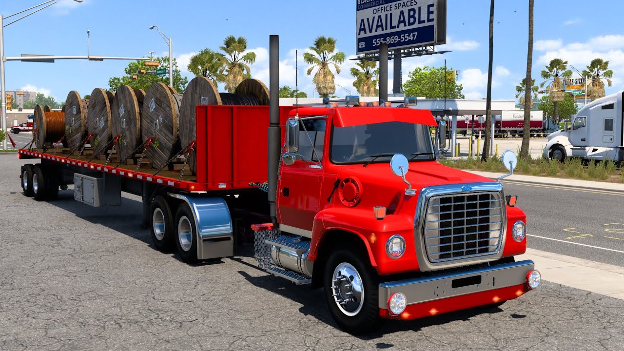 American Truck Simulator Ford L 8000 Download 1.46 / Texas - YouTube