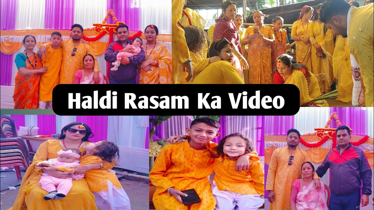 Haldi Rasam || Haldi Ceremony || Wedding Haldi #haldi #haldirasam # ...