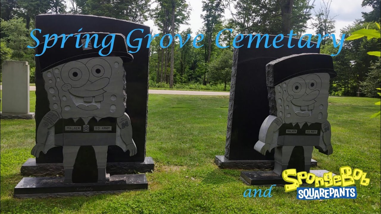 Spring Grove Cemetery and SpongeBob SquarePants monuments in Cincinnati ...