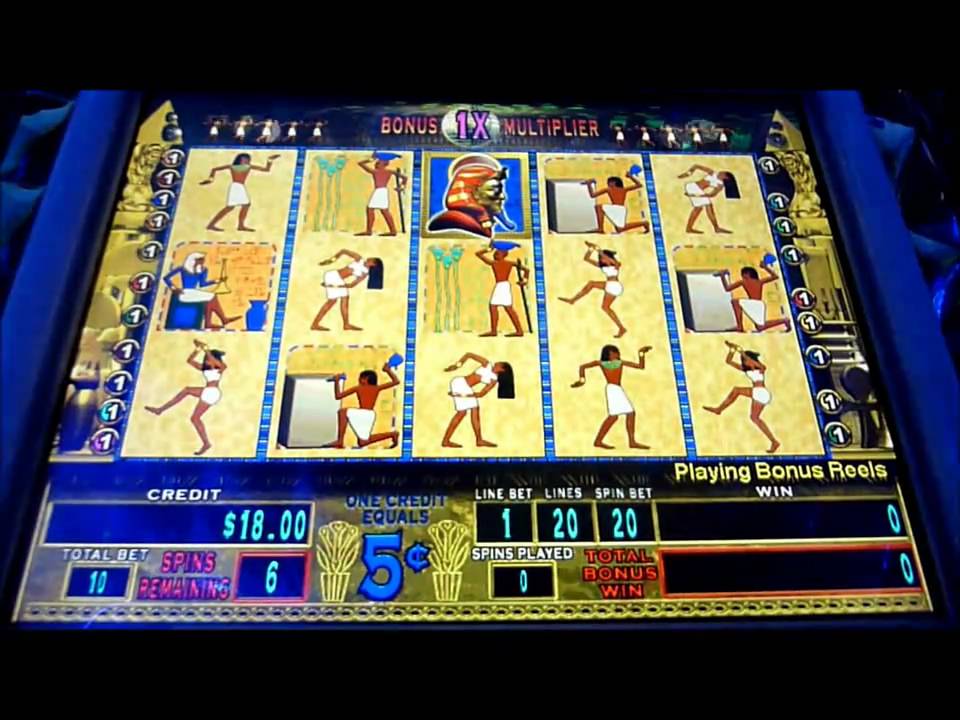 Pharaoh's Fortune Slot Machine Bonus Win (queenslots) - YouTube