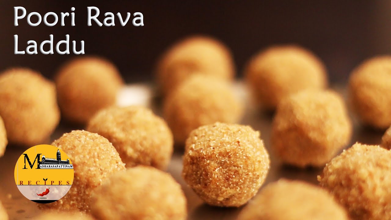 Poori Laddu | How To Make Poori Rava Laddu in Tamil | Poori Sooji Ladoo ...