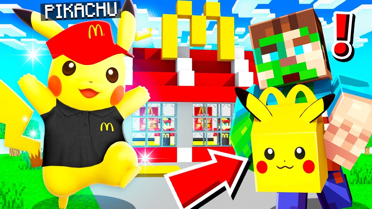 Opening MCDONALDS POKEMON PACKS to get GOD POKEMON in MINECRAFT! - YouTube