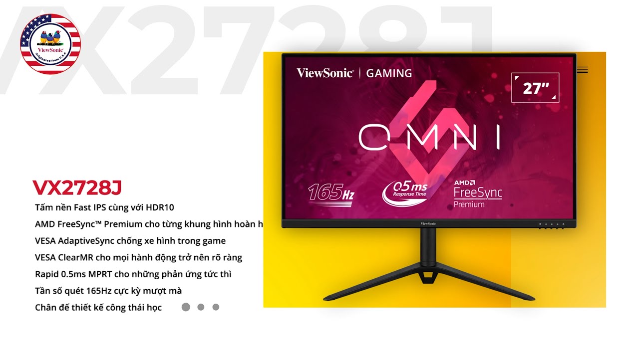 Màn hình Gaming VX2728J có gì nổi bật?| ViewSonic Quick Review - YouTube