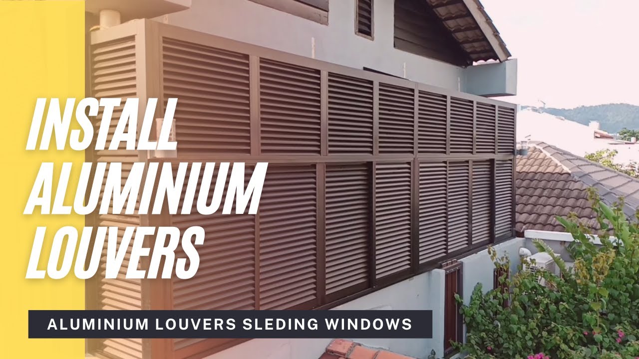 Cara memasang louves aluminium windows and louvers fix panel. 2021 ...