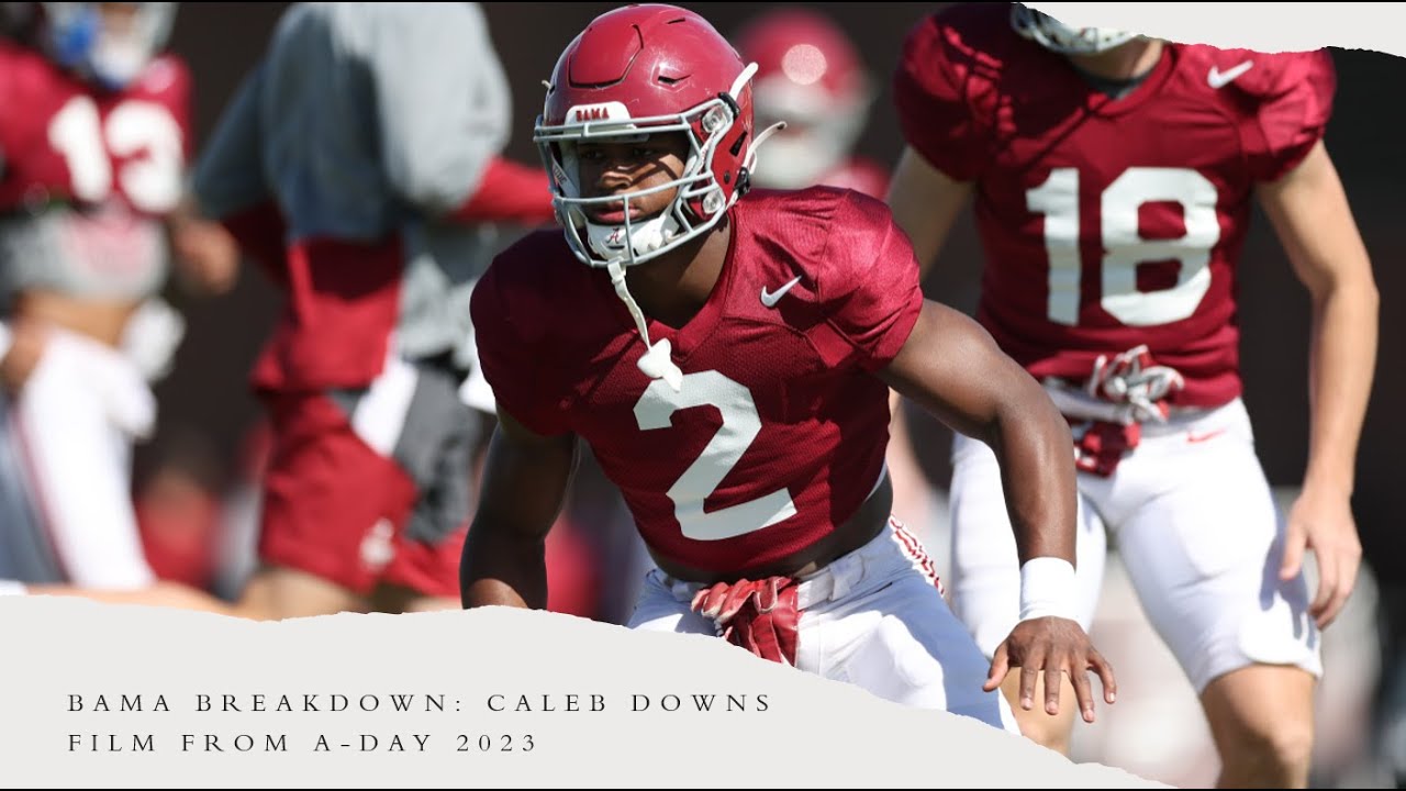 Caleb Downs - The Next GREAT One - FILM BREAKDOWN - A-Day 2023 - YouTube