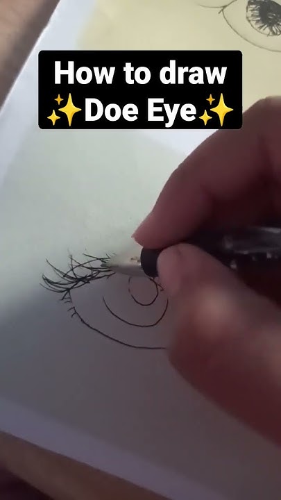 How to draw a Doe Eye #shorts #art - YouTube