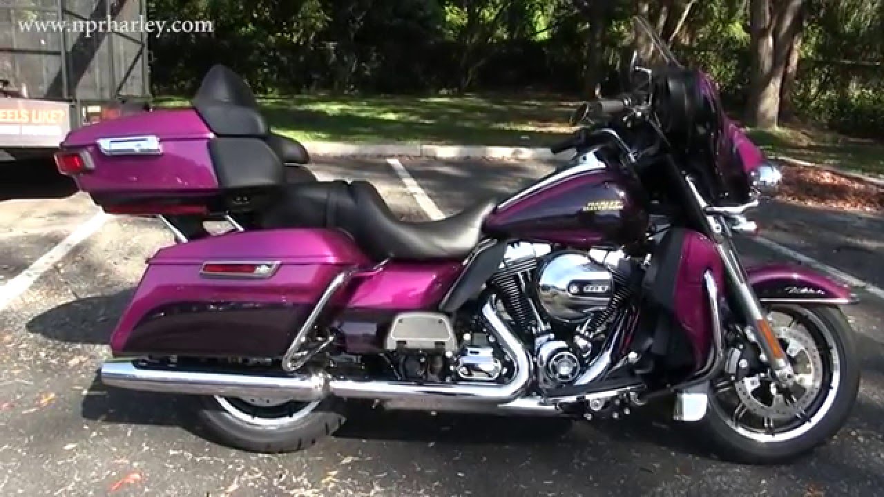 New 2016 Harley Davidson FLHTCU Ultra Classic Purple - YouTube