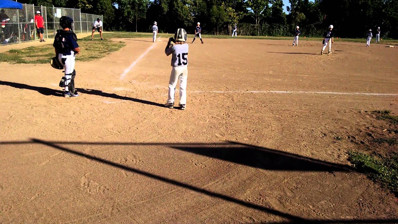Jacob Delay Steals Home 2nd Time - July 15, 2015 - YouTube