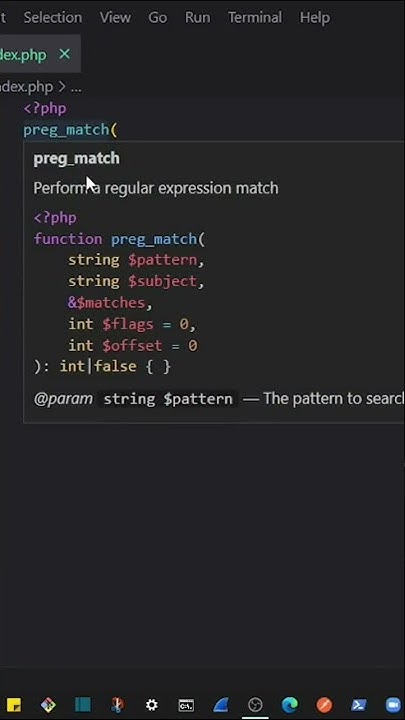 preg_match #21 // Top 100 php function used in 2022 #shorts - YouTube