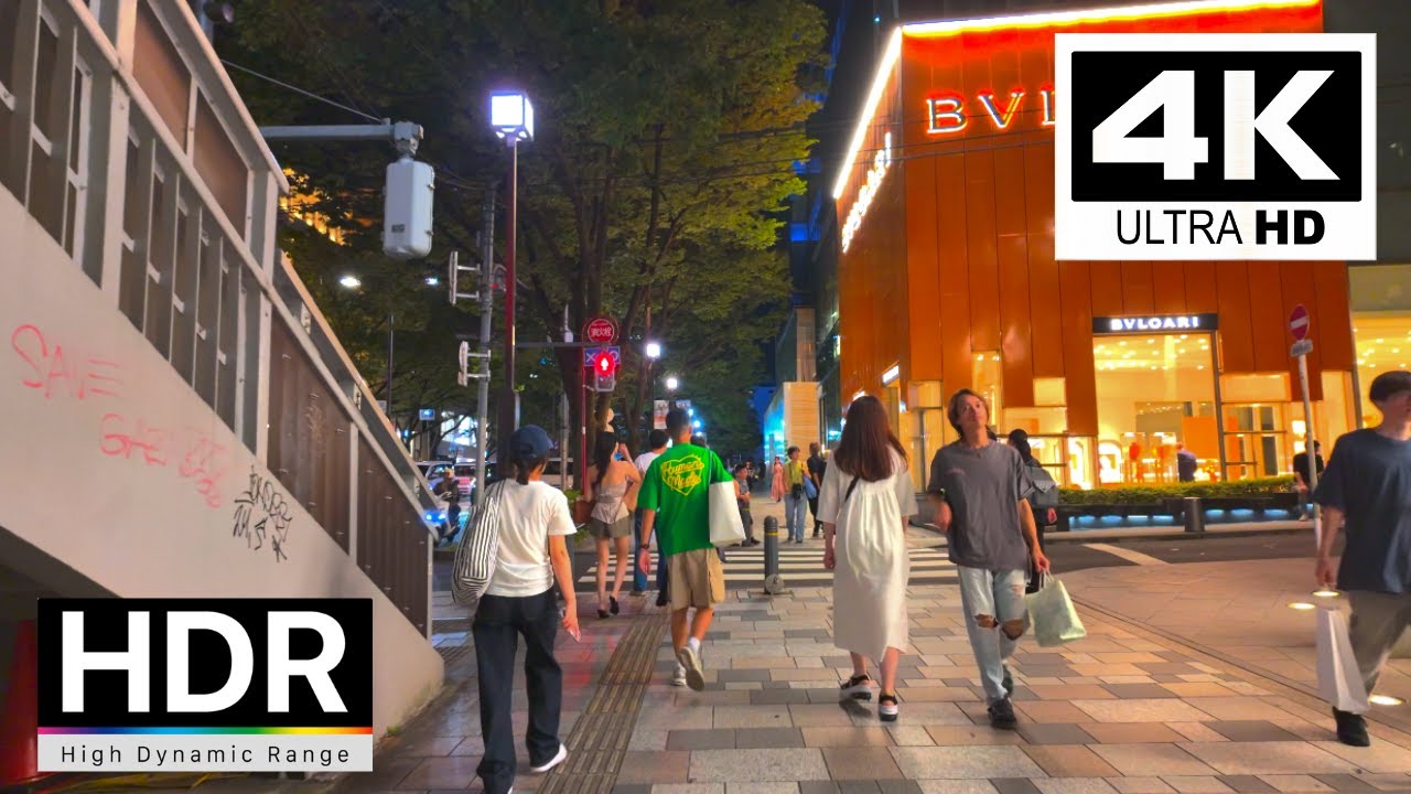 Tokyo walk 2024 - Japan 4K Night Walking Tour, Walk in Omotesando,Tokyo ...