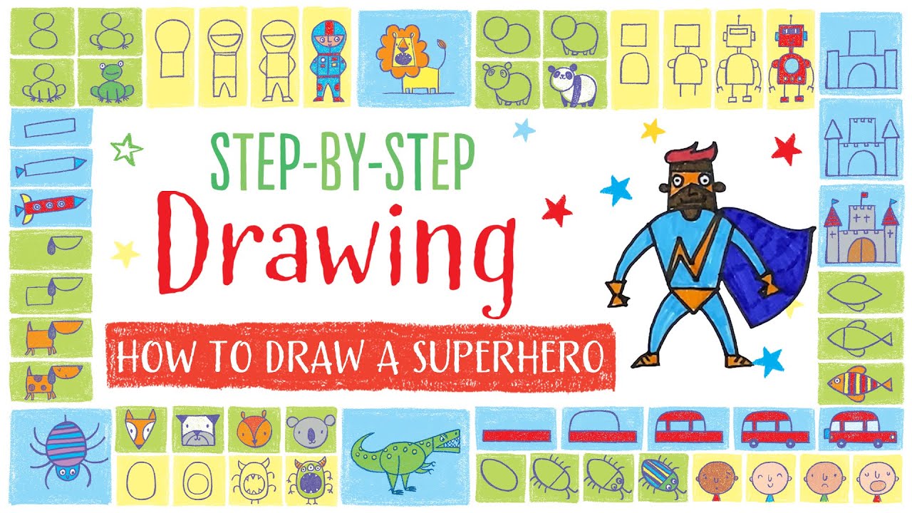 How to Draw a Superhero: Step-By-Step Drawing with Candice and Theo ...