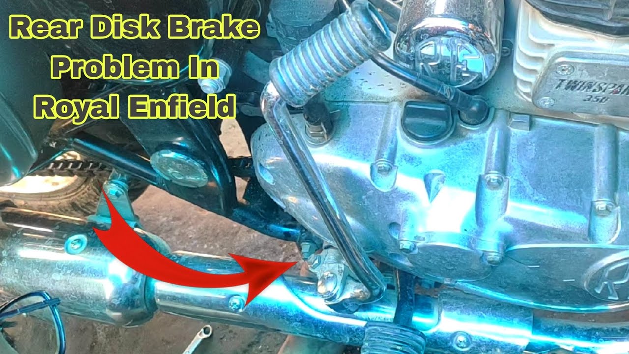 Rear Disk Brake Problem In Royal Enfield Classic 350 #bulletservice # ...