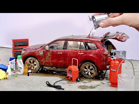 Washing Dirty 🥵 Miniature Ford Everest after Extreme Off-Roading (Realistic Car Wash)