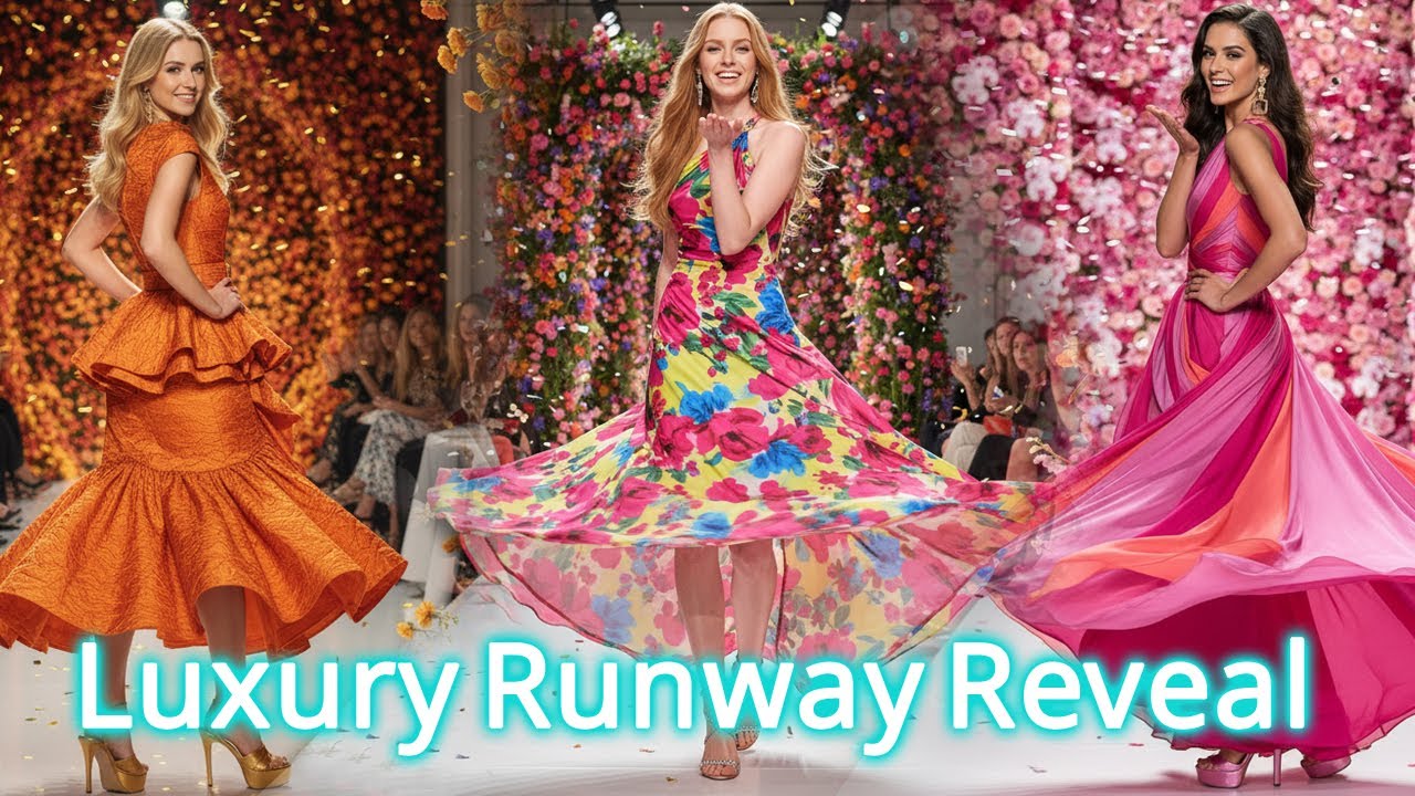 Elegant Model in Luxury Runway in USA - YouTube
