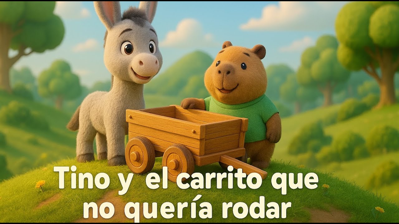 Tino y el carrito que no quería rodar | Cuento infantil para dormir ...
