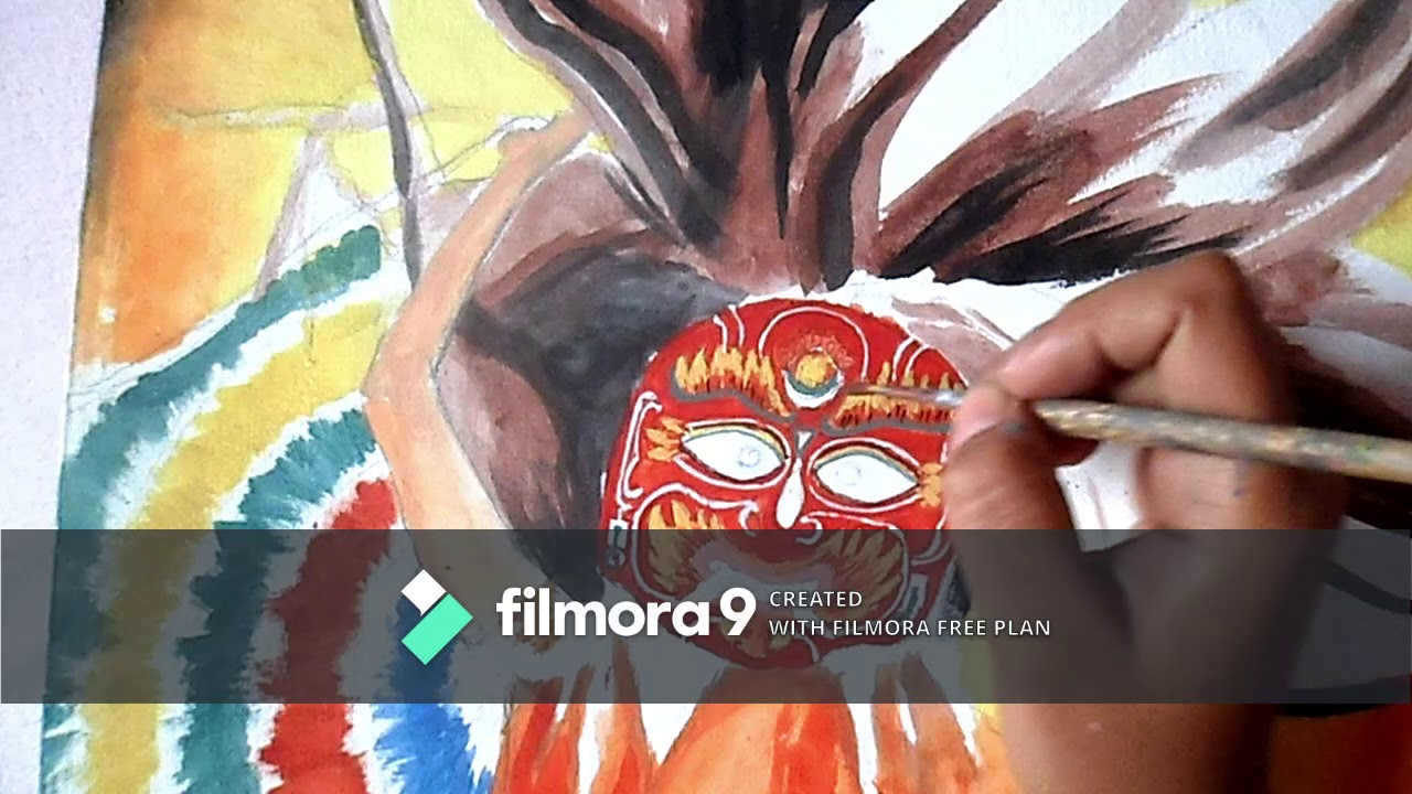 How to draw a Lakhe / Drawing Lakhe / Painting Lakhe - YouTube