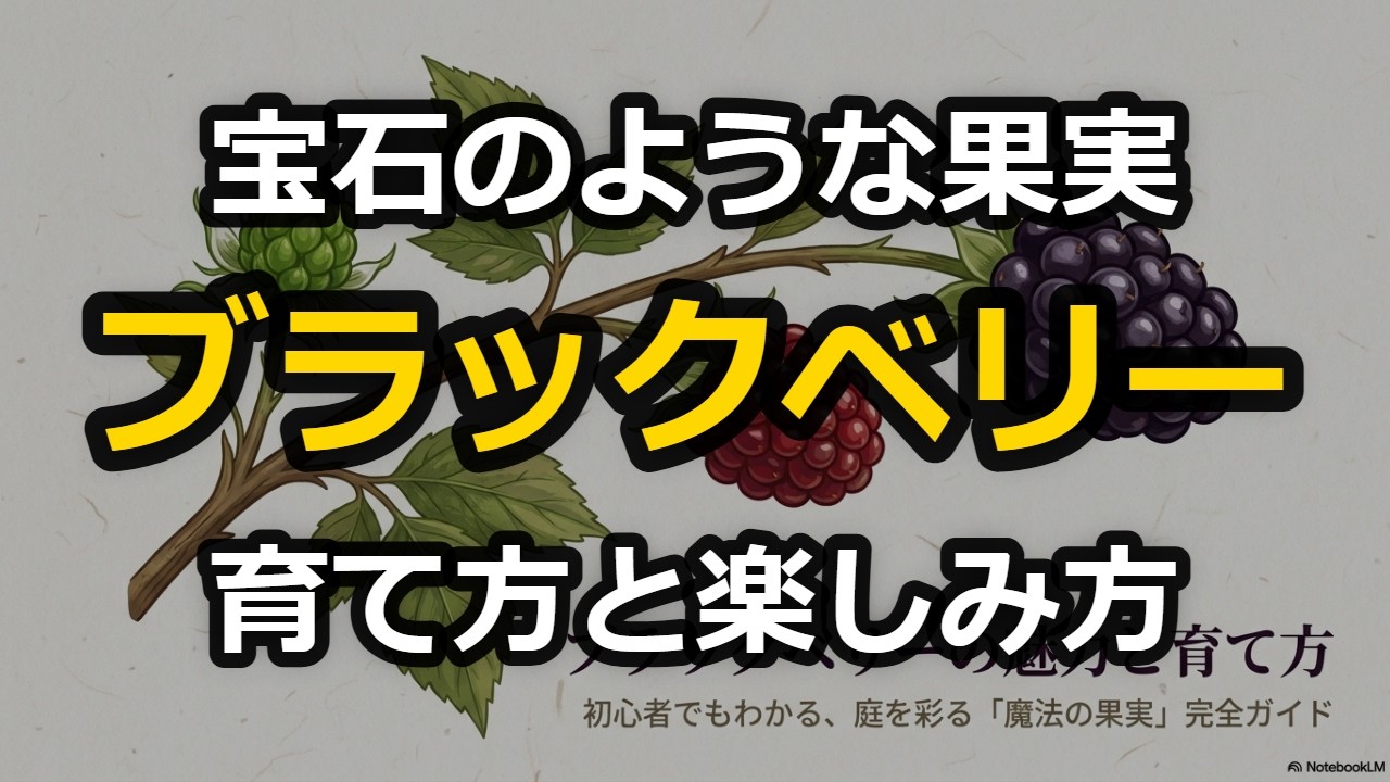 自宅で育てられる「魔法の果実」ブラックベリーの魅力と育て方 - YouTube
