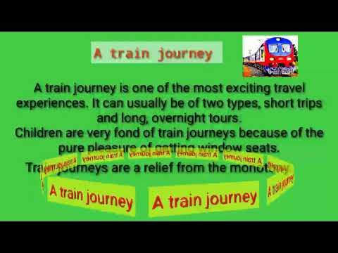 A train journey essay in english || a journey by train essay in english ...
