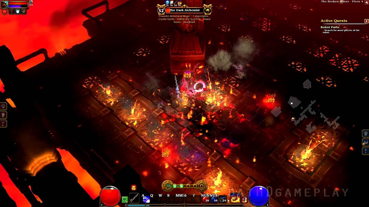 Torchlight 2 - The Alchemist and Netherlord Boss Fight - YouTube
