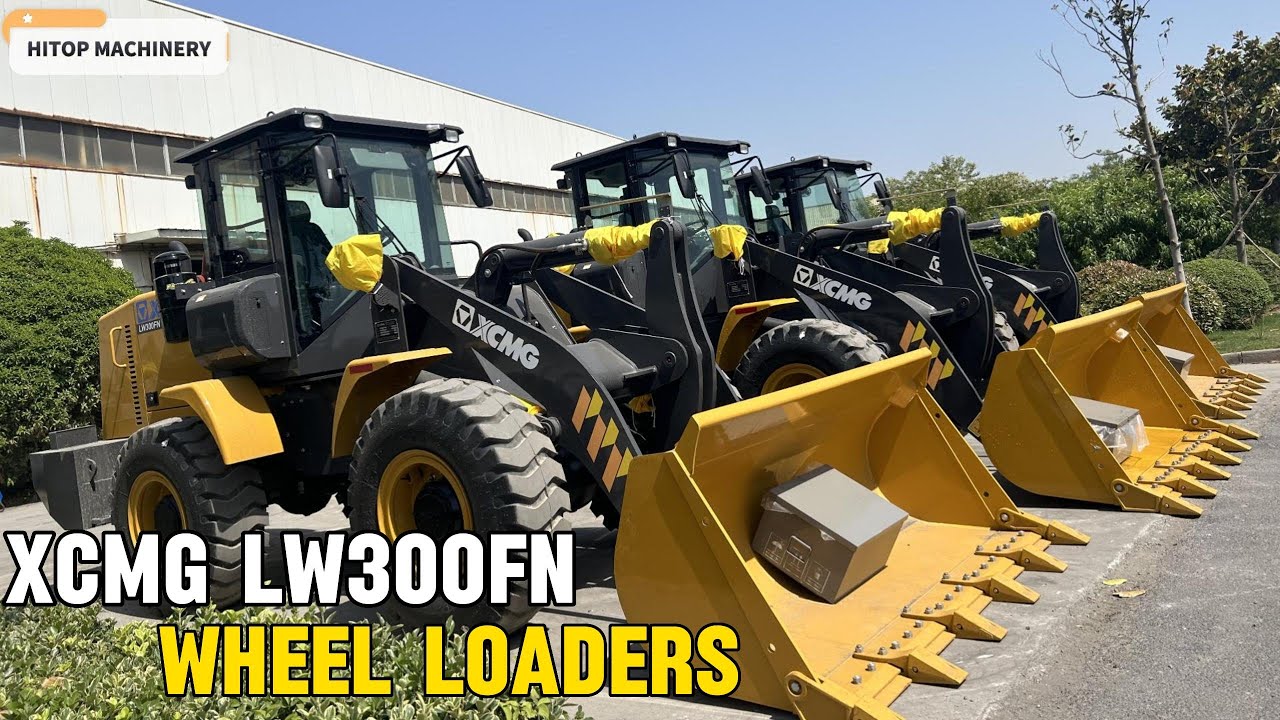3 Units XCMG LW300FN Wheel Loders With Rock Bucket For Exported - YouTube