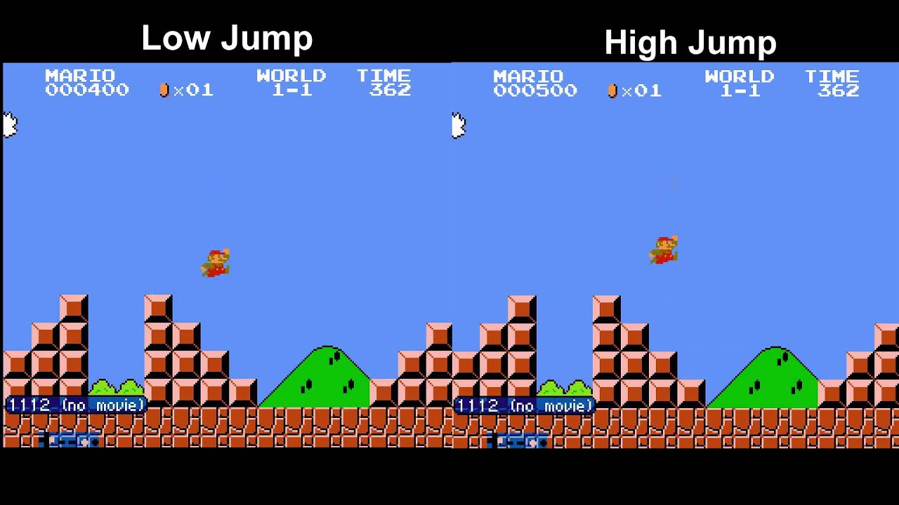 Super Mario Bros 1: High vs. Low flagpole jump time. - YouTube