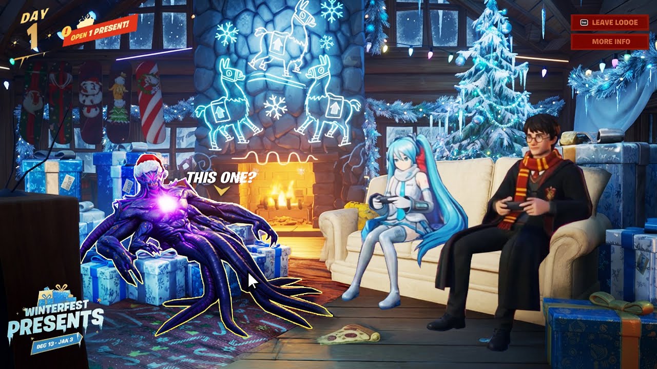 Fortnite’s *NEW* WINTERFEST UPDATE! (All Presents) - YouTube