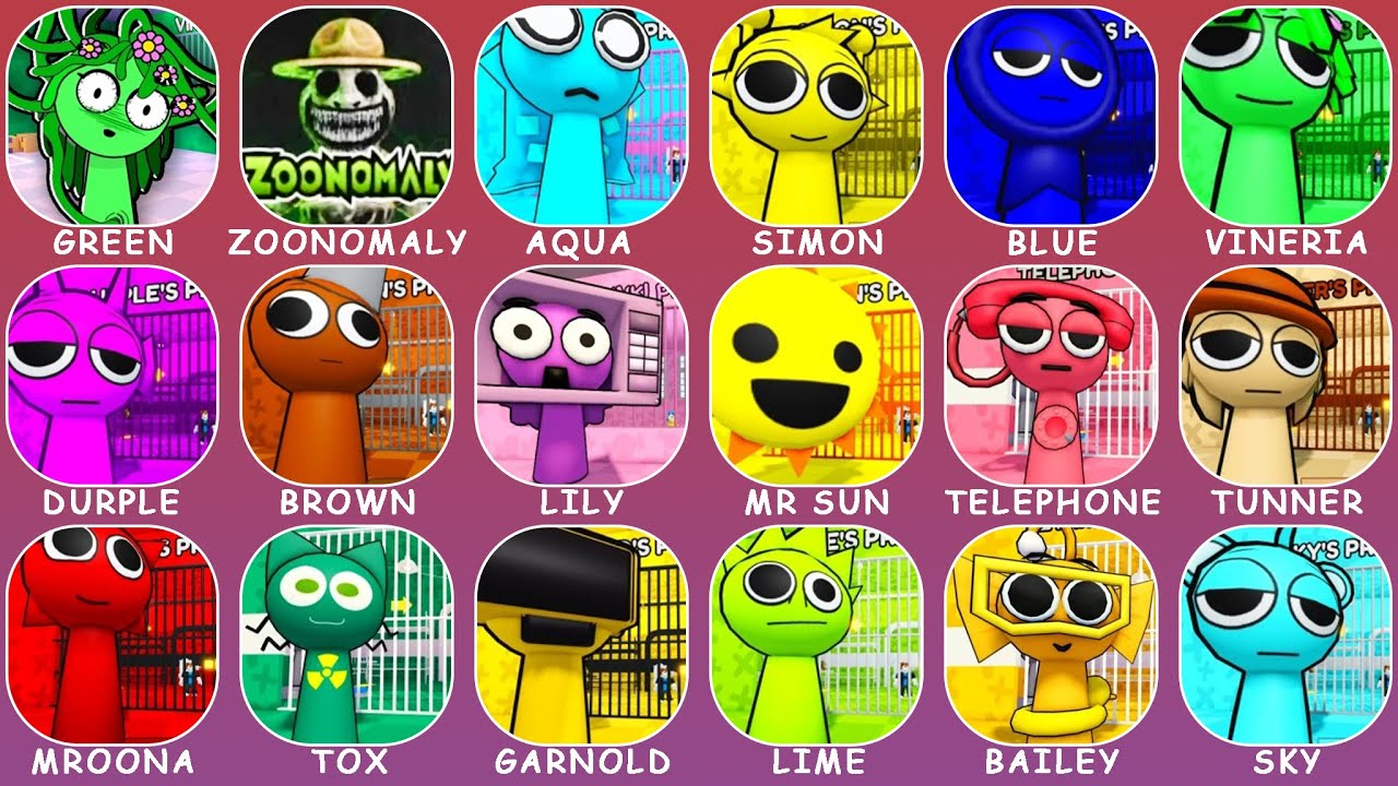 ROBLOX: GREEN SPRUNKI'S, ZONOMALY BARRY'S, AQUA SPLANKI'S, SIMON ...