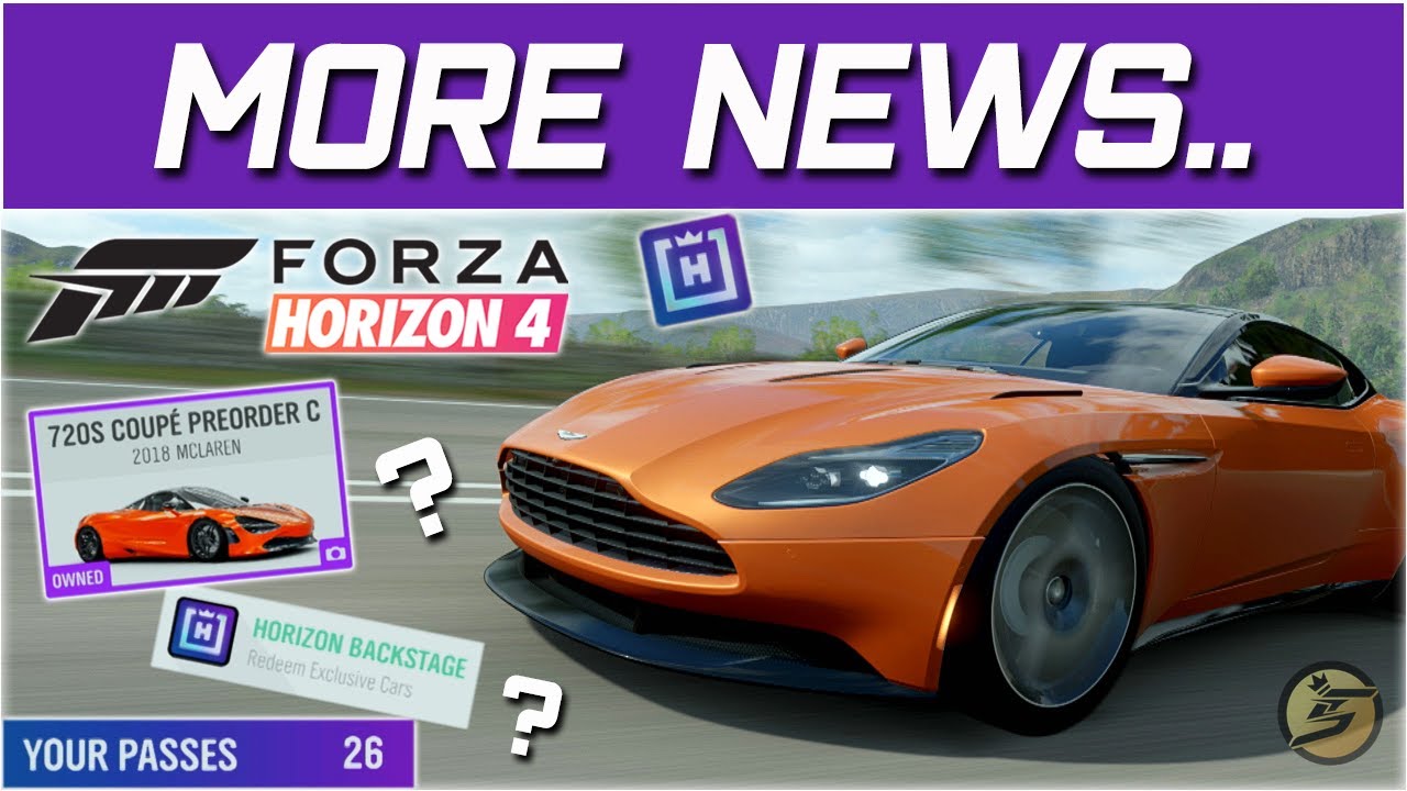An Update on PRE ORDER Cars in Forza Horizon 4.. - YouTube