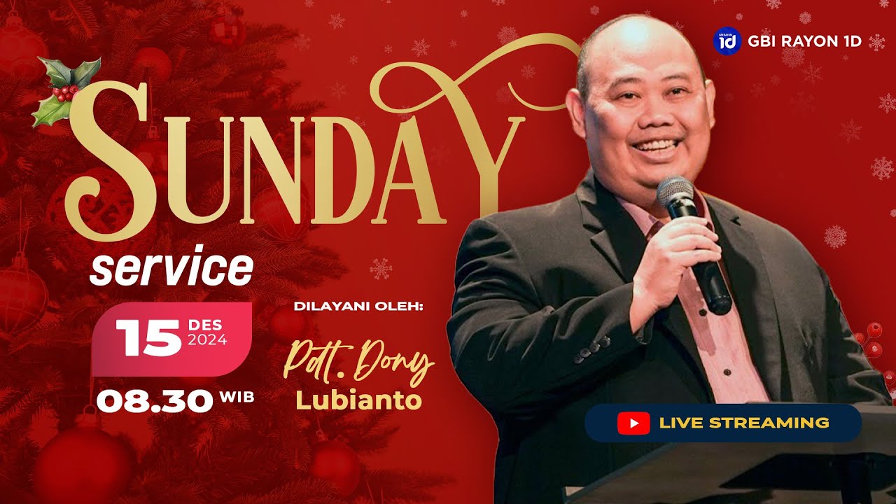 Pdt. Dr. Dony Lubianto | Ibadah Live Streaming GBI Rayon 1D - Minggu ...
