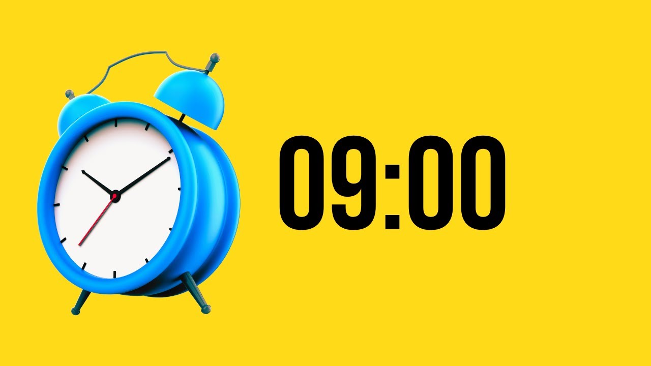 9 Minute Timer | No music - Deep Study & Focus - Alarm - YouTube