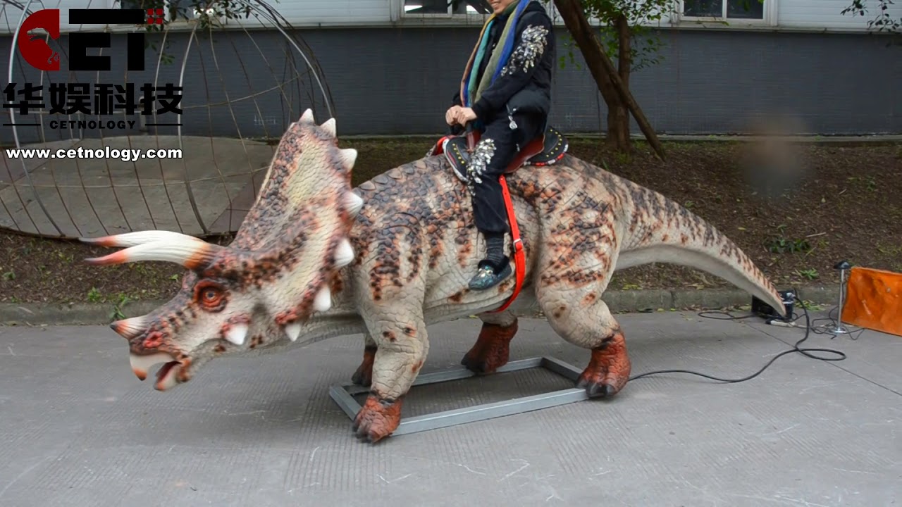 amusement park robot rides animatronic rocking dinosaur mechanical ...