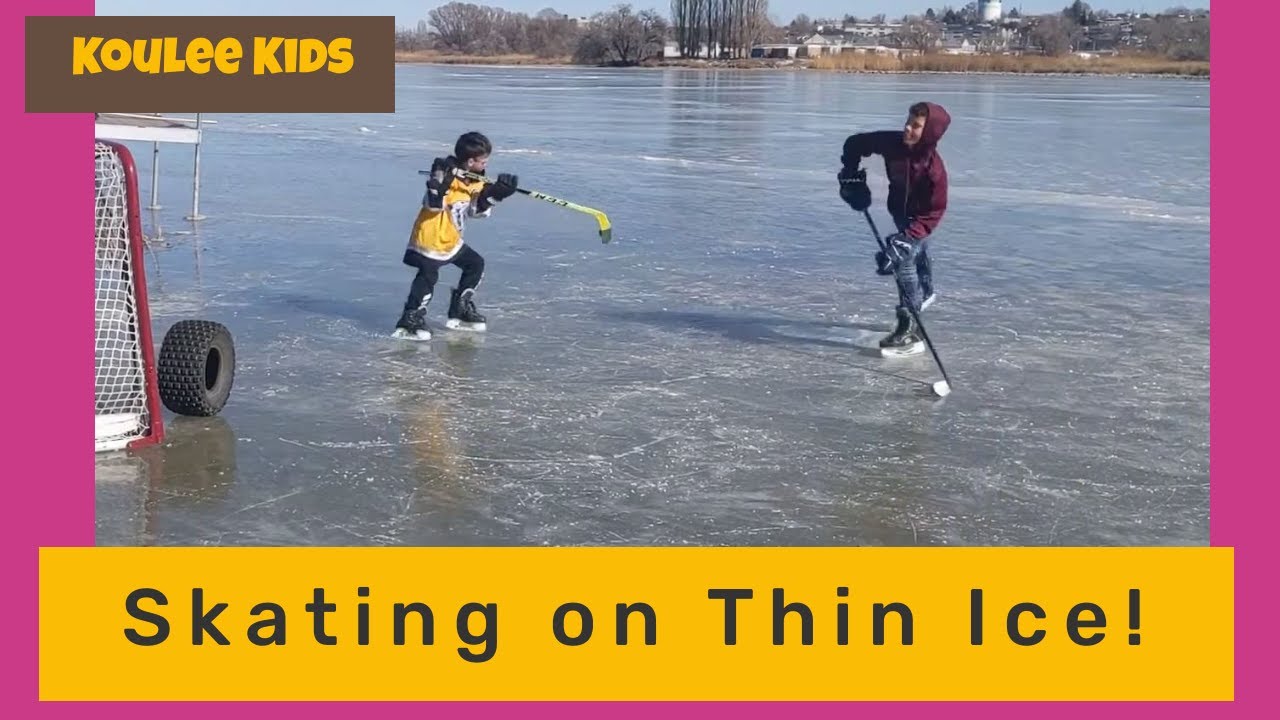Skating on Thin Ice: A Spring Adventure on the Frozen Lake - YouTube