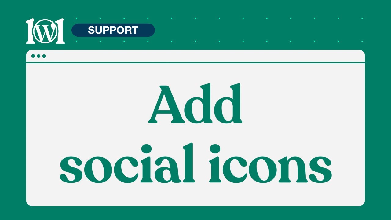 Social Icons WordPress Support YouTube Social Icons WordPress Support YouTube