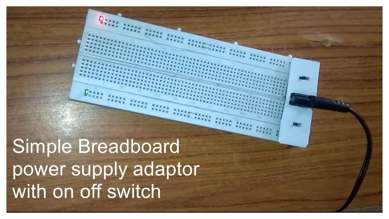 DIY Breadboard power supply adaptor - YouTube