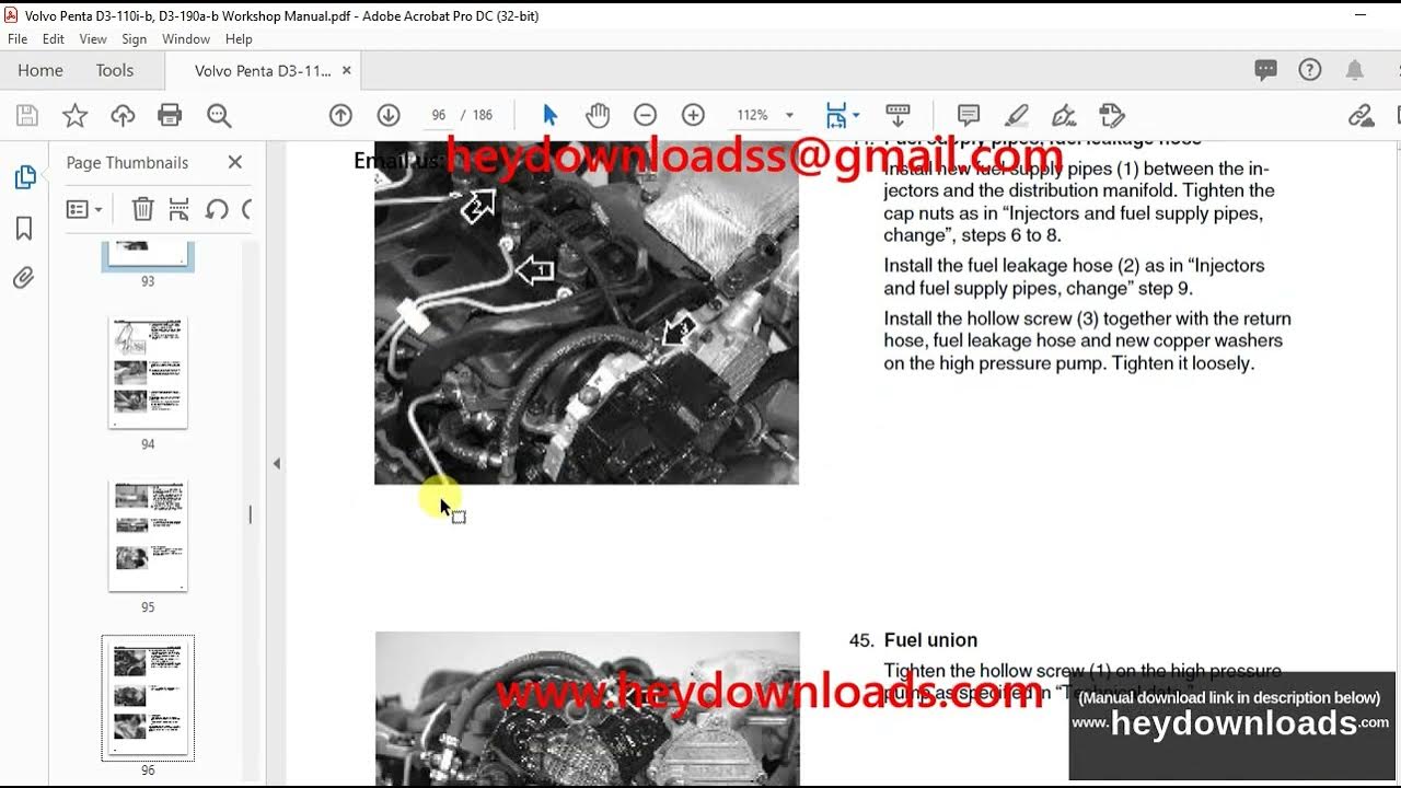 Volvo Penta D3-110i-B, D3-130i-B D3-160i-B D3-190i-B D3-130A-B D3-160A ...