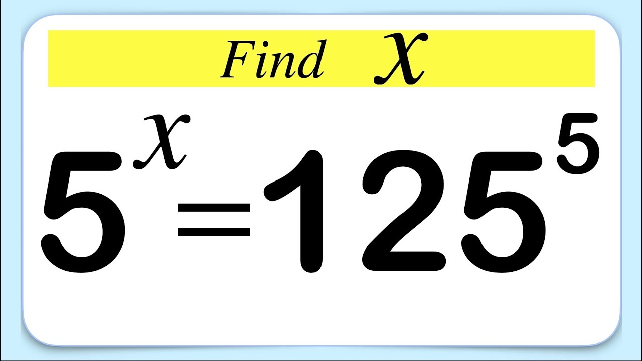 Find The Value Of X Simple Exponent Math Problem YouTube find-the-value-of-x-simple-exponent-math-problem-youtube