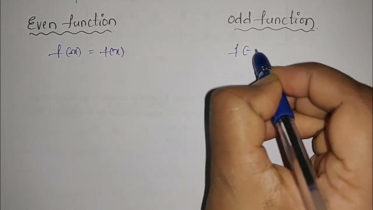 Periodic and Even odd functions | Fourier series | - YouTube