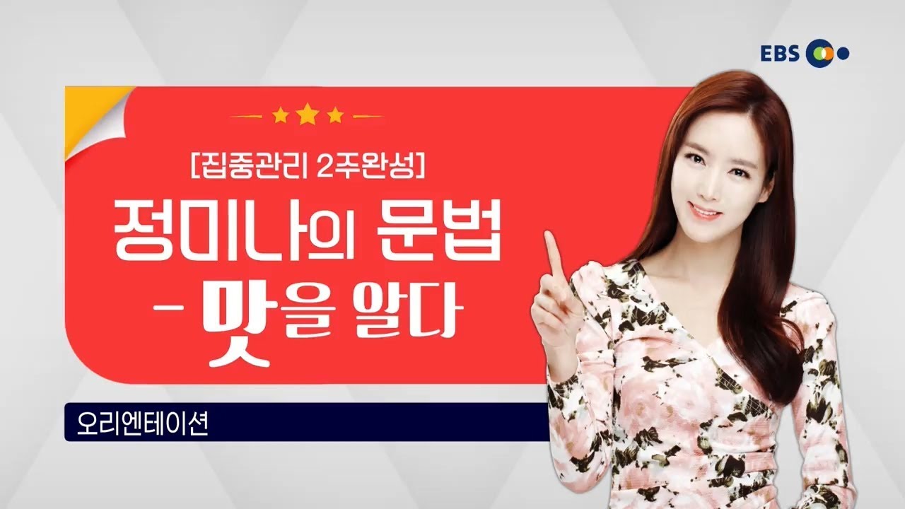 OT [EBS 집중관리 2주완성] 정미나의 문법 - 맛을 알다 |EBSi 고교강의 - YouTube