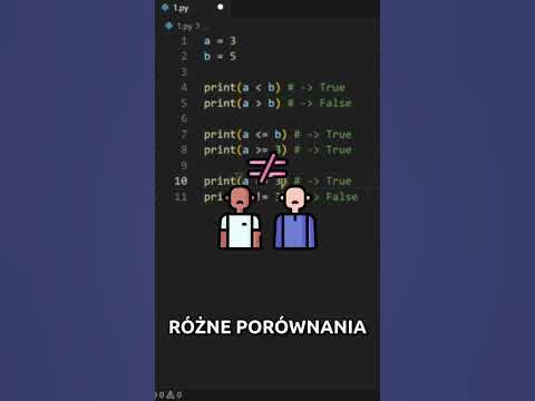 Python, ale szybko #5 - porównania i operatory logiczne ⚖️ - YouTube