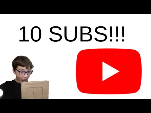 My friend made me a 10 sub play button... - YouTube