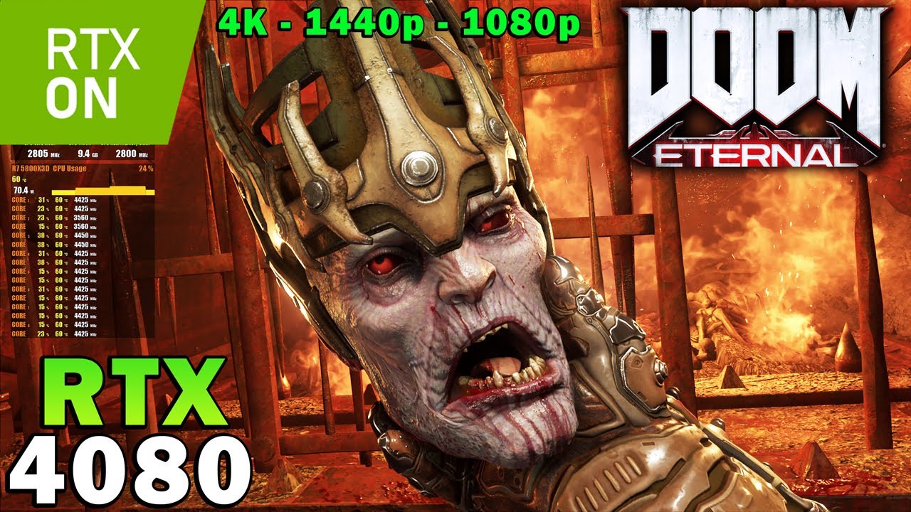 DOOM Eternal | RTX 4080 | Ryzen 7 5800X3D | Ray Tracing | Ultra ...