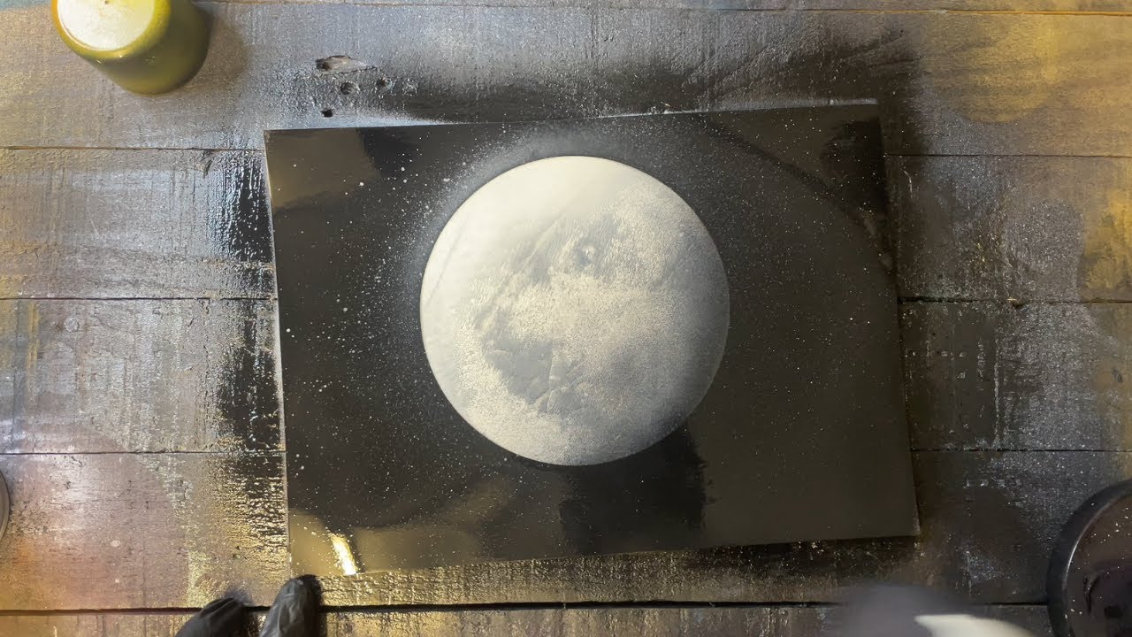 How to Paint Moon Easy | How to Video | Start Spray Paint - YouTube
